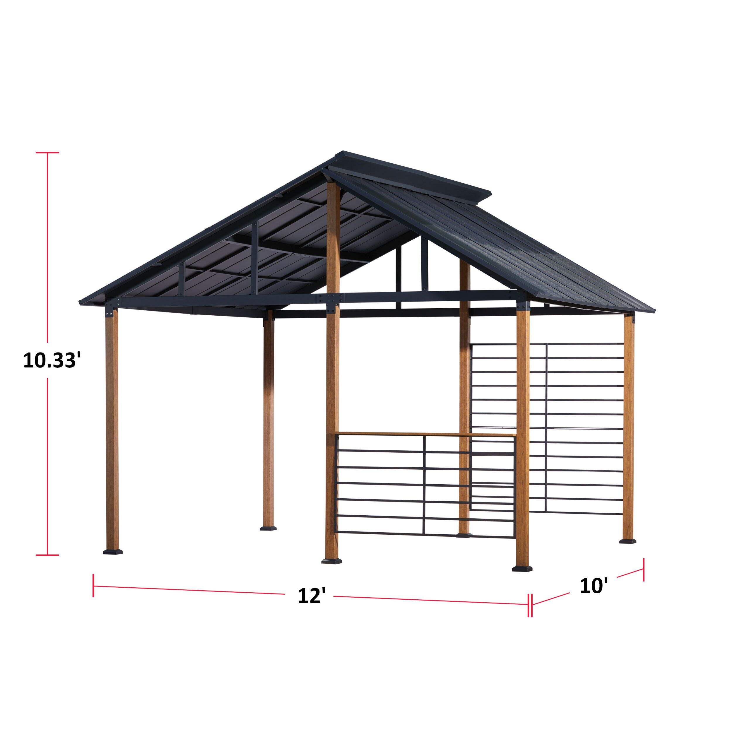 CANVAS Plateau Outdoor/Patio Hard Top Gazebo, 10-ft x 12-ft | Canadian Tire