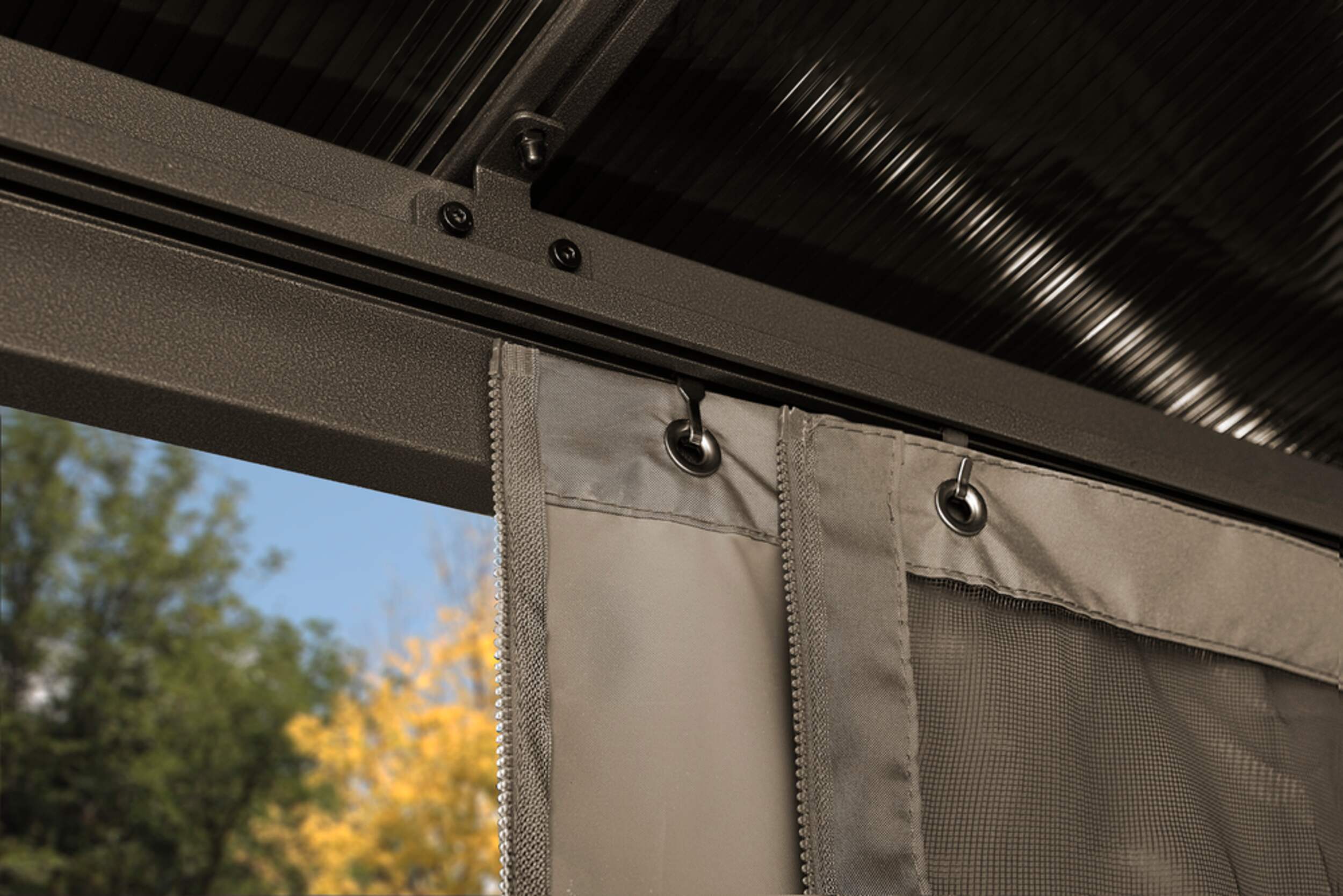 Abri de jardin extérieur mural à toit rigide Sojag Pompano, 12 x 16 pi ...