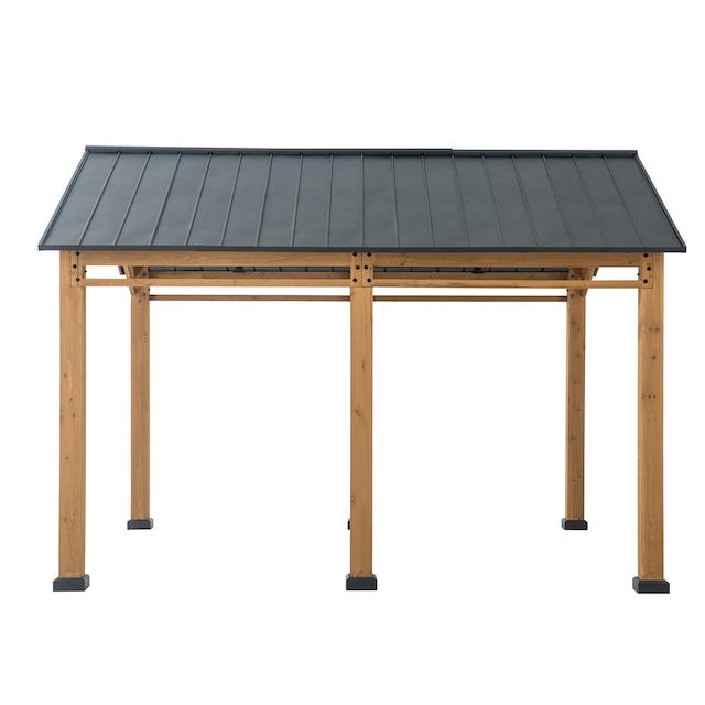 Sunjoy AutoCove Hanover Cedar Wood Carport | Canadian Tire