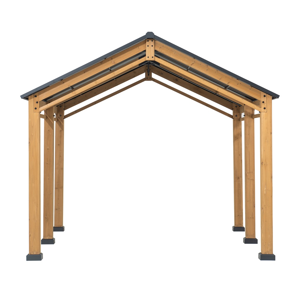 Sunjoy AutoCove Hanover Cedar Wood Carport | Canadian Tire