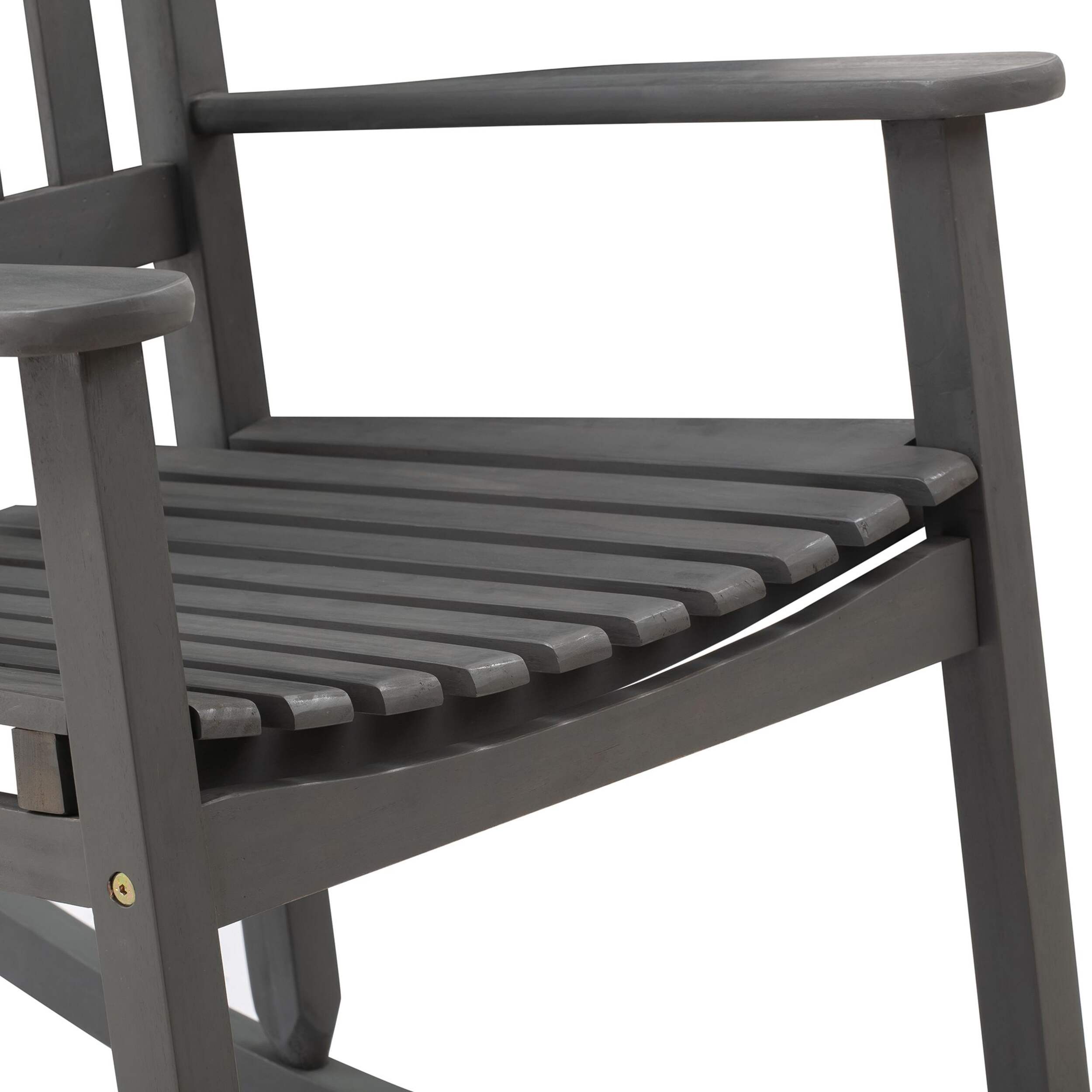 Patioflare Acacia Wood Weather-Resistant Outdoor Patio Rocking Chair ...