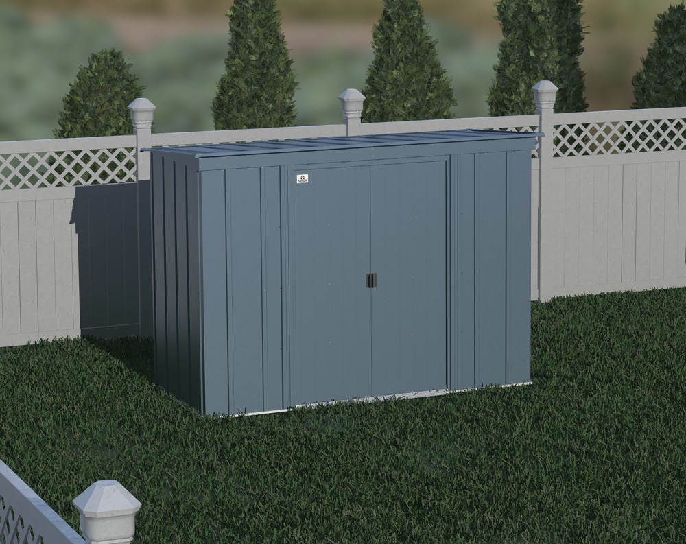 Remise en acier galvanisé Arrow Classic, bleu gris, 8 x 4 pi | Canadian ...