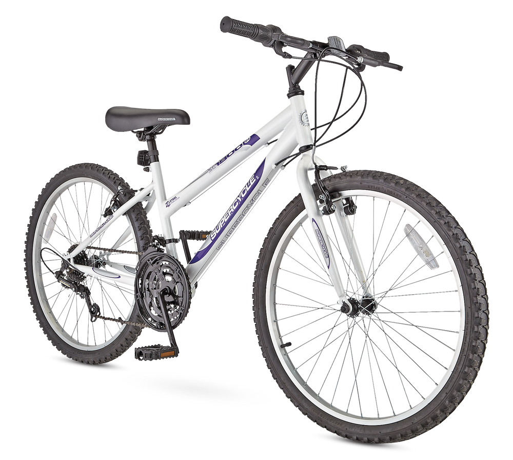 Supercycle 1800 Youth Rigid Mountain Bike, 24-in, White | Canadian Tire