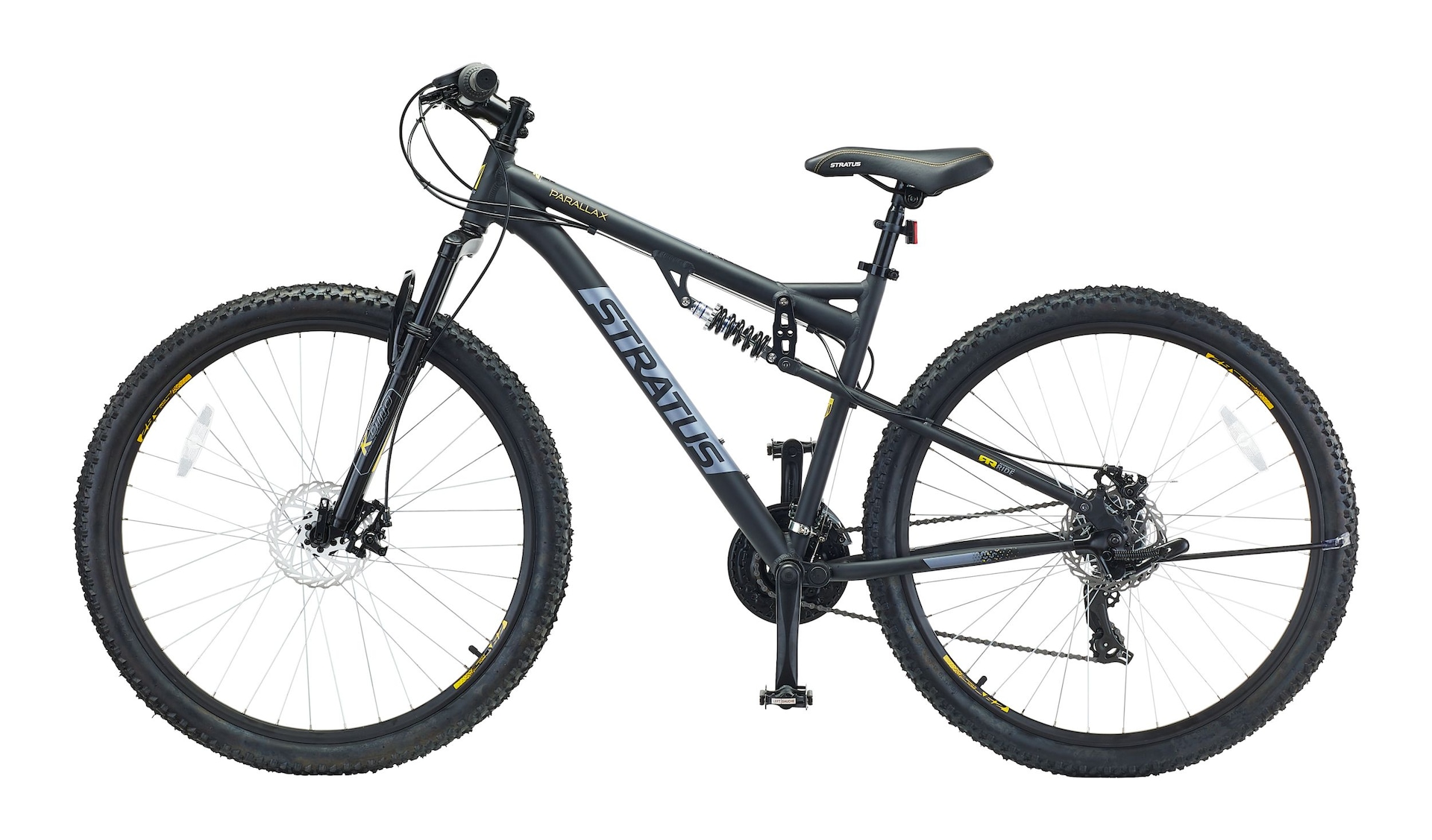 Stratus Parallax Dual-Suspension Mountain Bike, 29-in Wheel, Black ...