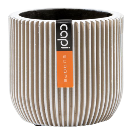 Capi Europe Resin Ribbed Flower Planter Pot, 6-in, Assorted Colours ...