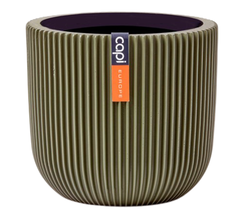 Capi Europe Resin Ribbed Flower Planter Pot, 6-in, Assorted Colours ...