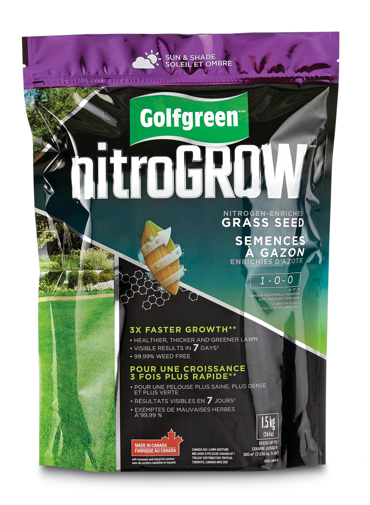 Golfgreen NitroGROW Sun & Shade Nitrogen-Enriched Grass Seed ...