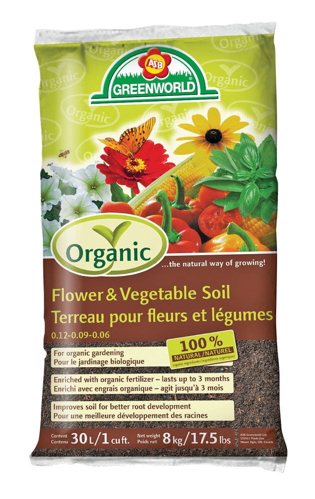 Terreau bio pour fleurs et légumes ASB Greenworld | Canadian Tire