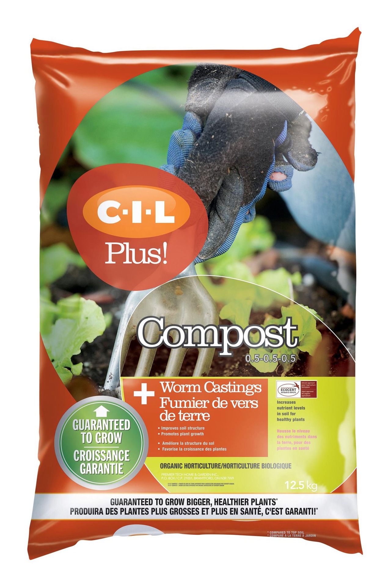 CIL Plus! Worm Casting Compost, 12.5-kg | Canadian Tire