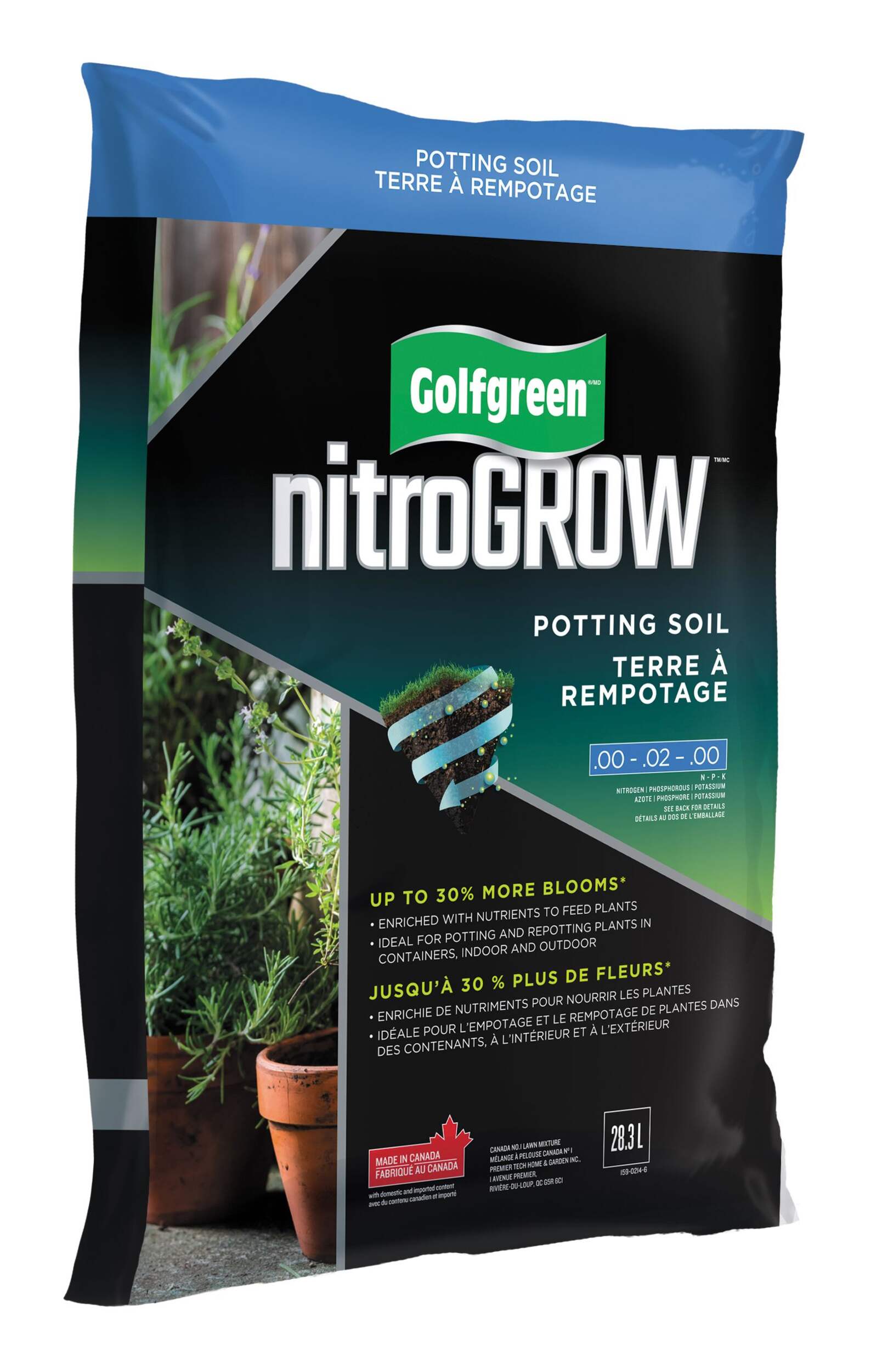 Golfgreen NitroGROW Enriched Potting Soil, 28.3-L | Canadian Tire