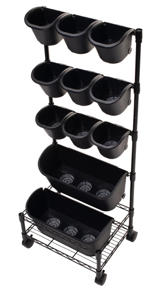 NuVue Indoor & Outdoor Mobile Garden Planter Kit, Black | Canadian Tire