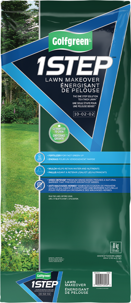 Golfgreen 1-Step Lawn Makeover 10-02-02 Grass Seed, 8-kg | Canadian Tire