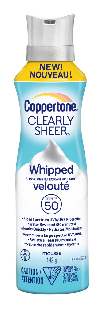 Coppertone SPF 50 Clearly Sheer Whipped Sunscreen | Canadian Tire
