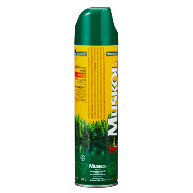Muskol 8-Hour 23.5% DEET Aerosol Mosquito/Insect Repellent Spray, 230-g ...