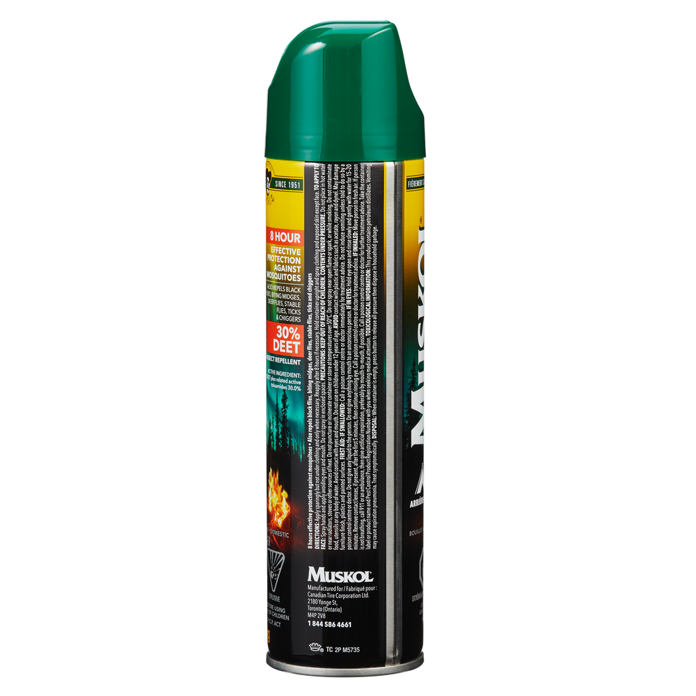 Muskol BackCountry 8-Hour 30% DEET Aerosol Mosquito/Insect Repellent ...