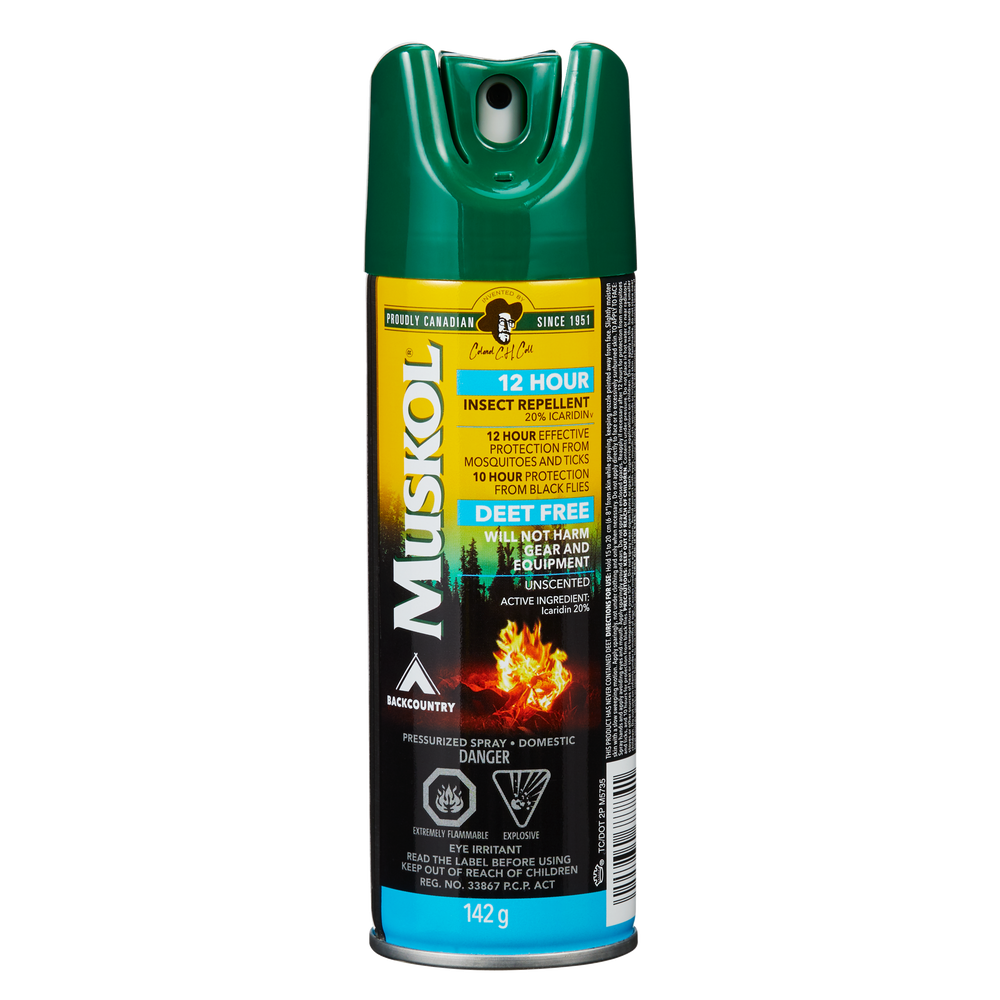 Muskol Backcountry 12 Hour Deet Free Aerosol Mosquitoinsect Repellent Spray 142 G Canadian Tire
