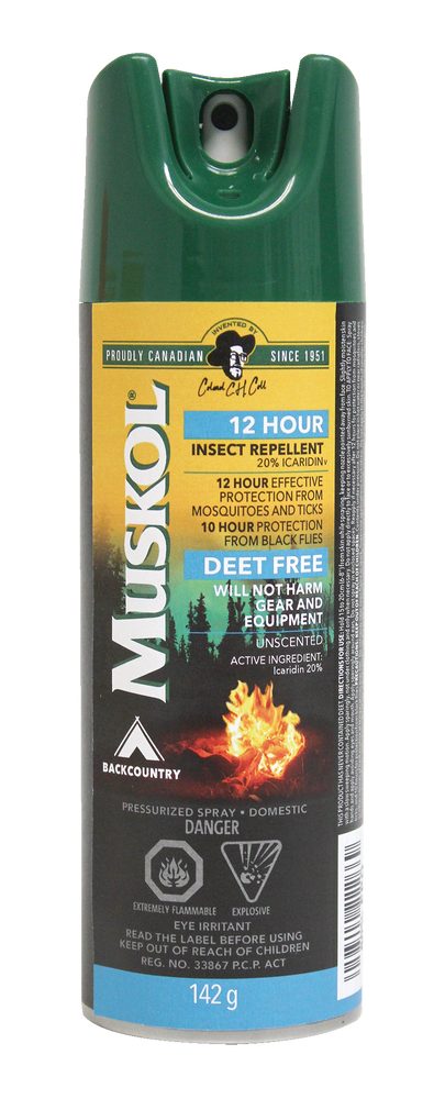 Muskol Backcountry 12 Hour Deet Free Aerosol Mosquitoinsect Repellent