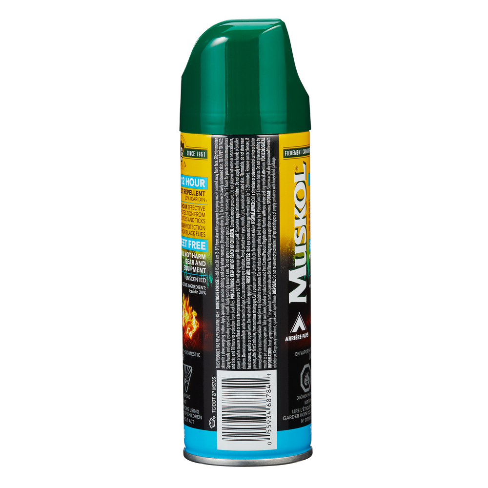 Muskol BackCountry 12-hour DEET-Free Aerosol Mosquito/Insect Repellent ...