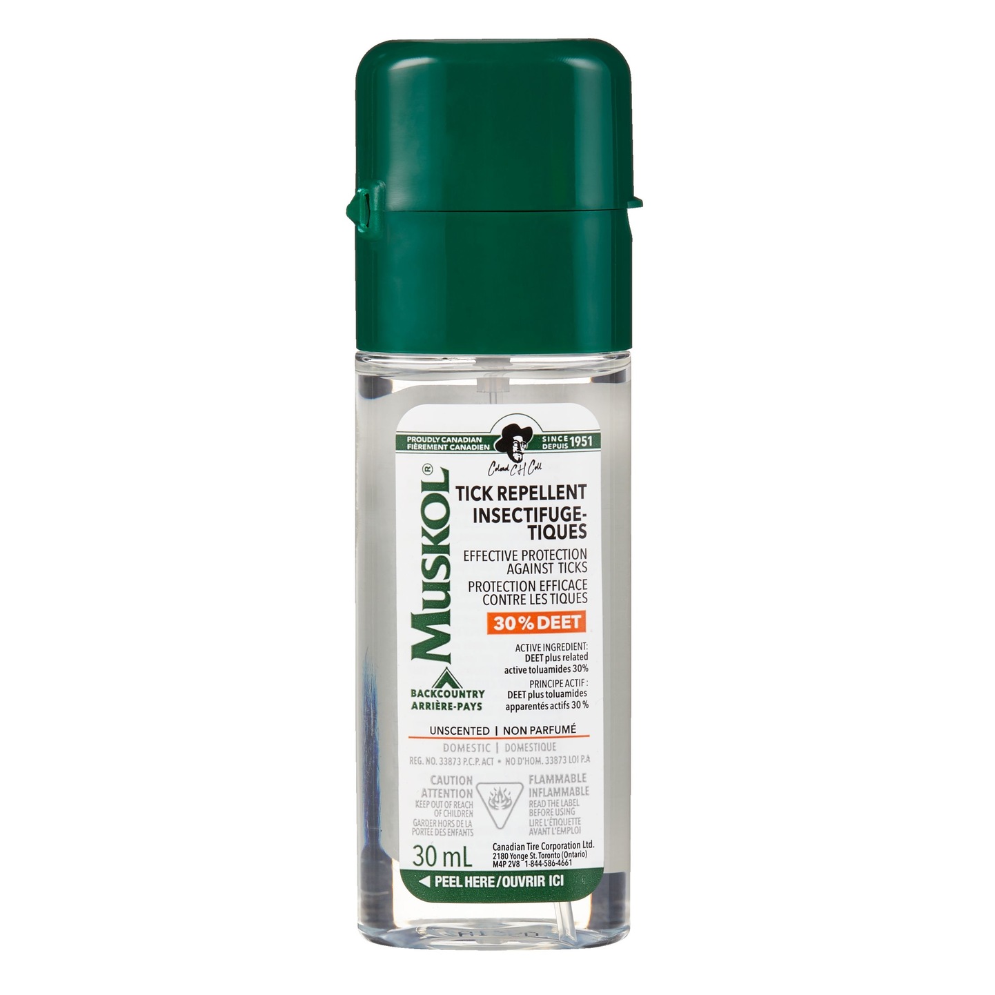 Muskol BackCountry 30% DEET Tick Repellent, 30-mL | Canadian Tire