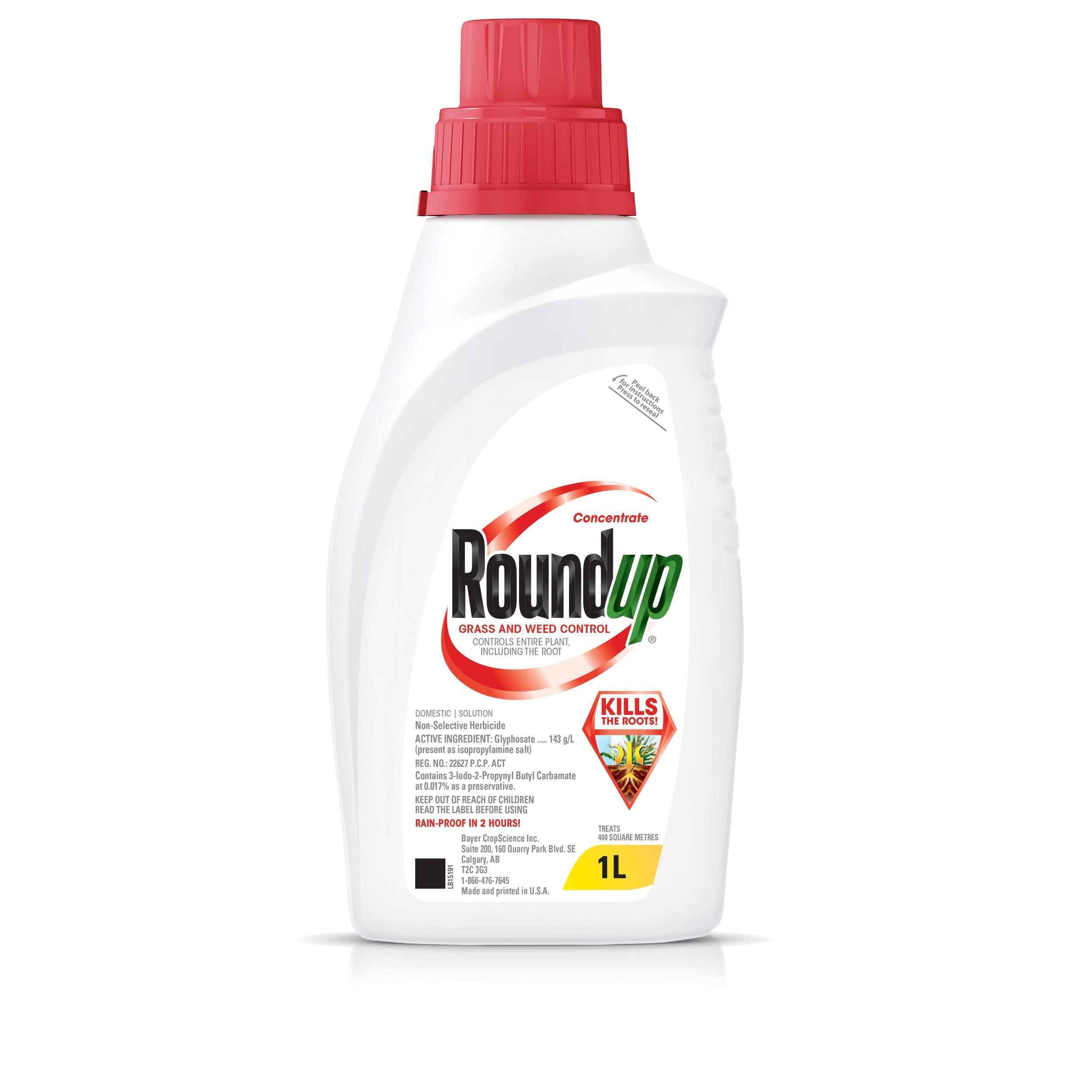 RoundUp Non-Selective Herbicide Grass & Weed Control Killer Concentrate ...