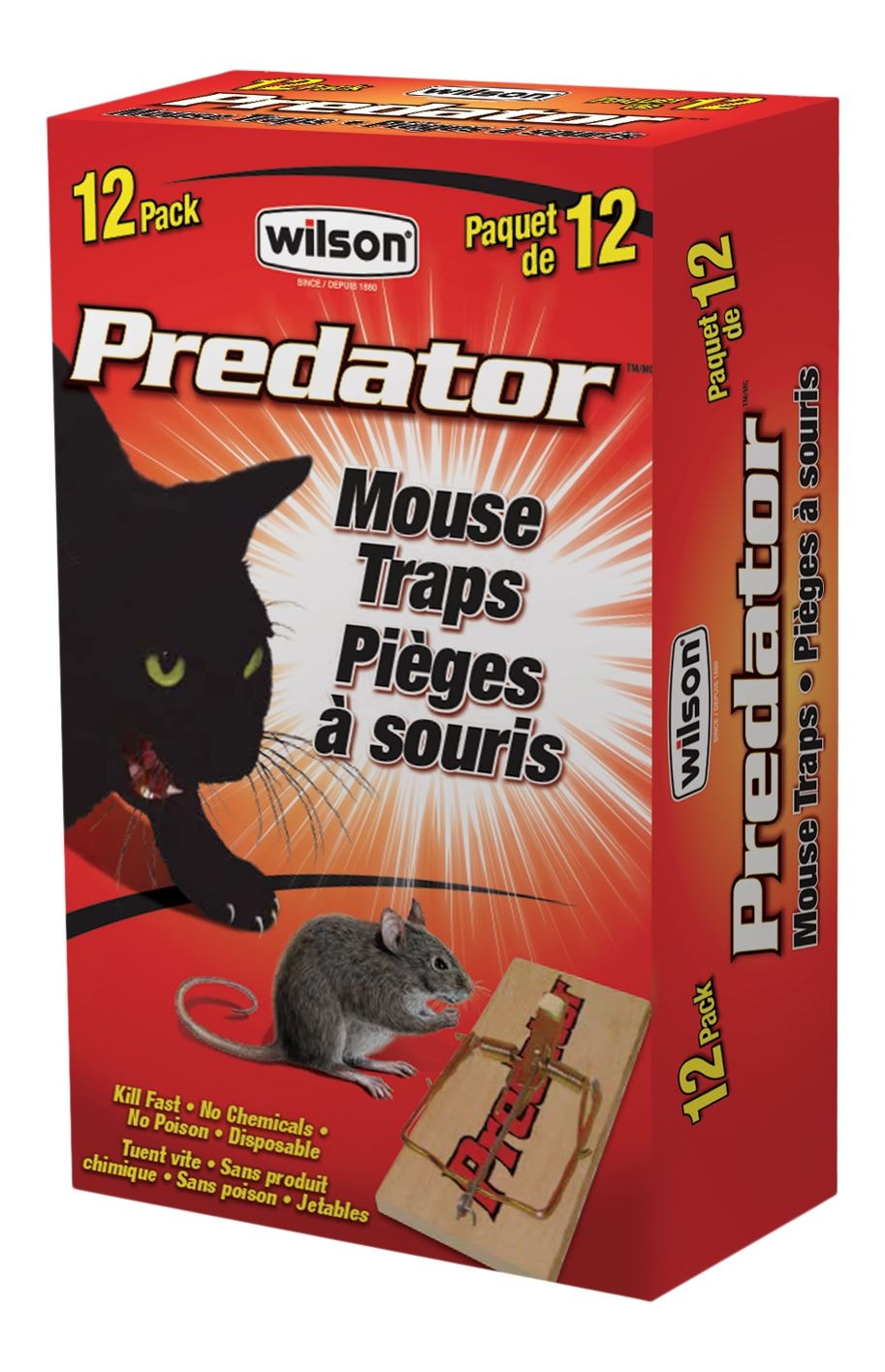 Wilson Predator Poison-Free Wooden Mouse Trap, 12-pk | Canadian Tire