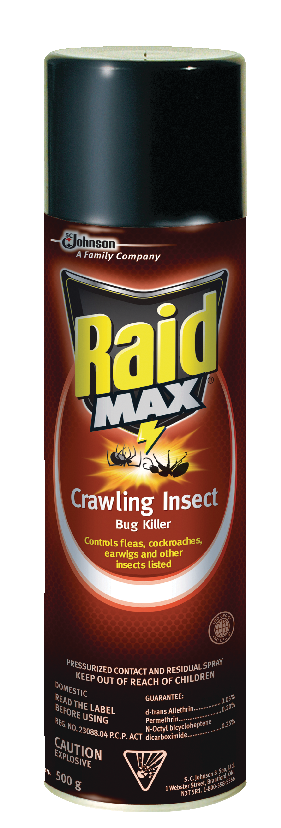 Raid MAX Indoor/Outdoor Ant, Roach, Earwig & Crawling Insect Killer ...