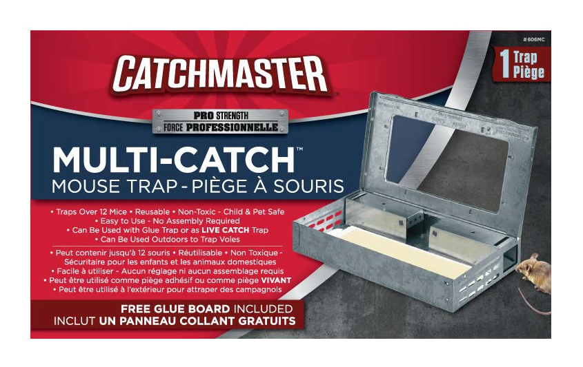Catchmaster Pro Series Multi-Catch Indoor/Outdoor Metal Mouse Trap ...