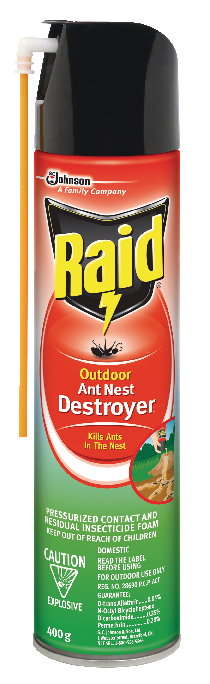 Raid® Outdoor Ant Nest Destroyer & Insect Killer, Insecticide Spray ...