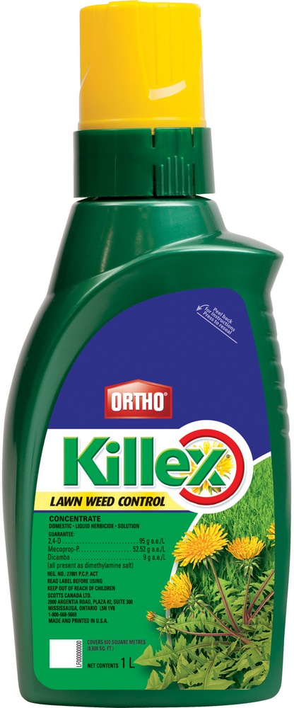 Ortho Killex Liquid Lawn Weed Killer Concentrate, Herbicide, 1-L ...