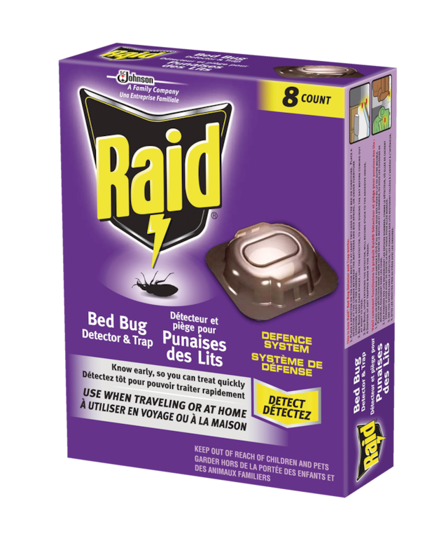 Raid Indoor Bed Bug Killer Detector & Trap, 8-pk | Canadian Tire