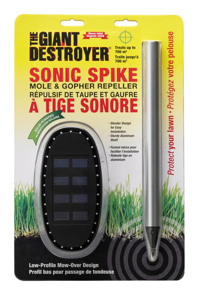 Giant Destroyer Sonic Spike Solar Powered Mole & Gopher Repeller ...
