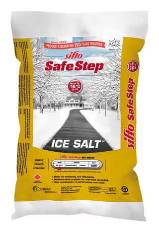 Sifto Safe Step Ice Salt Bag, Adds Traction, Rock Salt, 20-kg ...