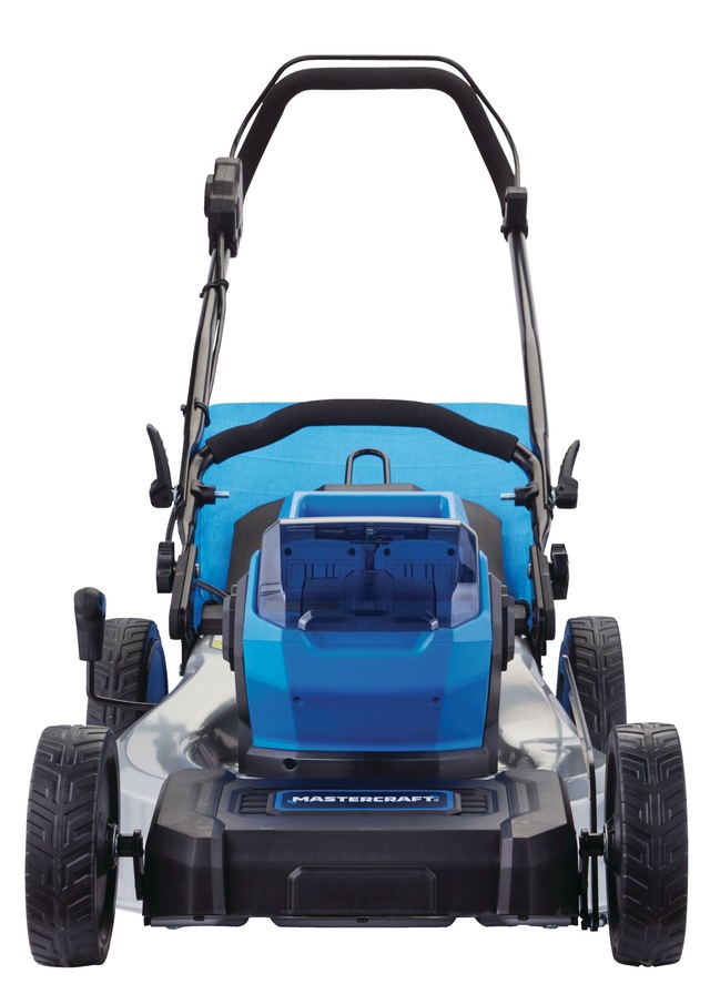 Mastercraft 2x20V Brushless Lawn Mower Kit, 19-in with PWR POD 4.0 Ah ...