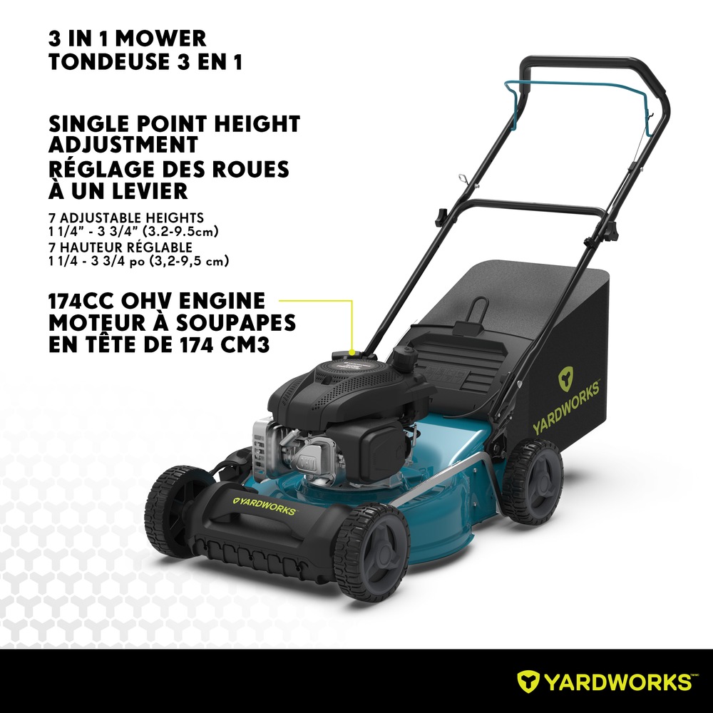 Yardworks 174cc Push Lawn Mower, 21-in | Canadian Tire