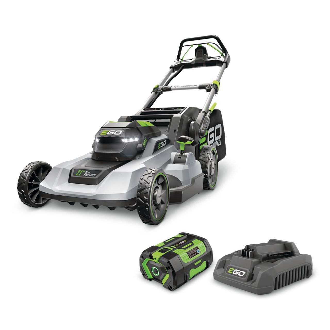 EGO POWER+ 56V Brushless Cordless 21-in Self-Propelled Lawn Mower ...
