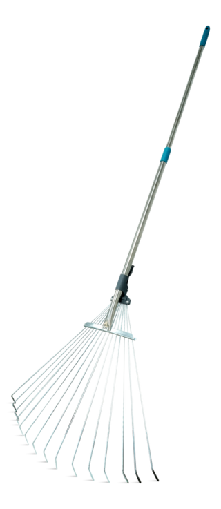 Yardworks 7 to 21-in Wide Metal Adjustable-Tine Telescopic Leaf Rake ...