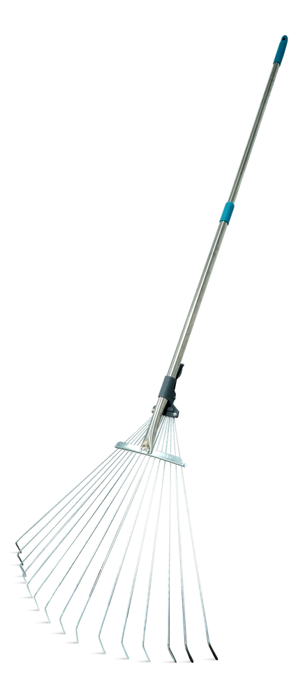 Yardworks 7 to 21-in Wide Metal Adjustable-Tine Telescopic Leaf Rake ...