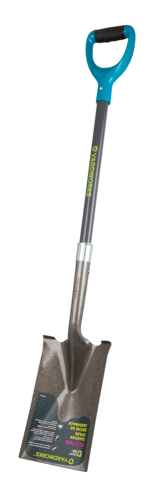 Yardworks Ergo Steel Square-Point Short-Handle D-Grip Spade Shovel, 42 ...