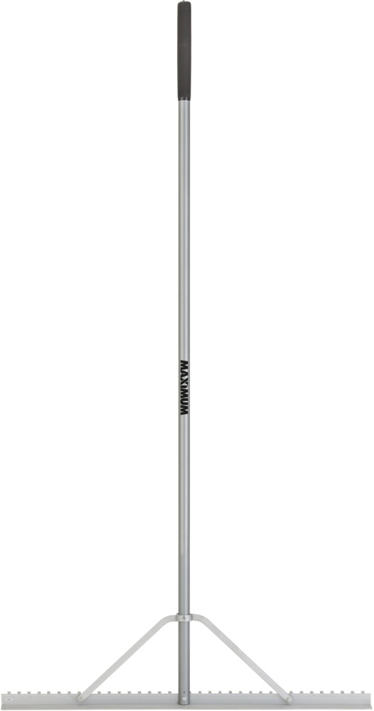 MAXIMUM 36-in Wide Metal 26-Tine Landscape Rake, 60-in Aluminum Shaft ...