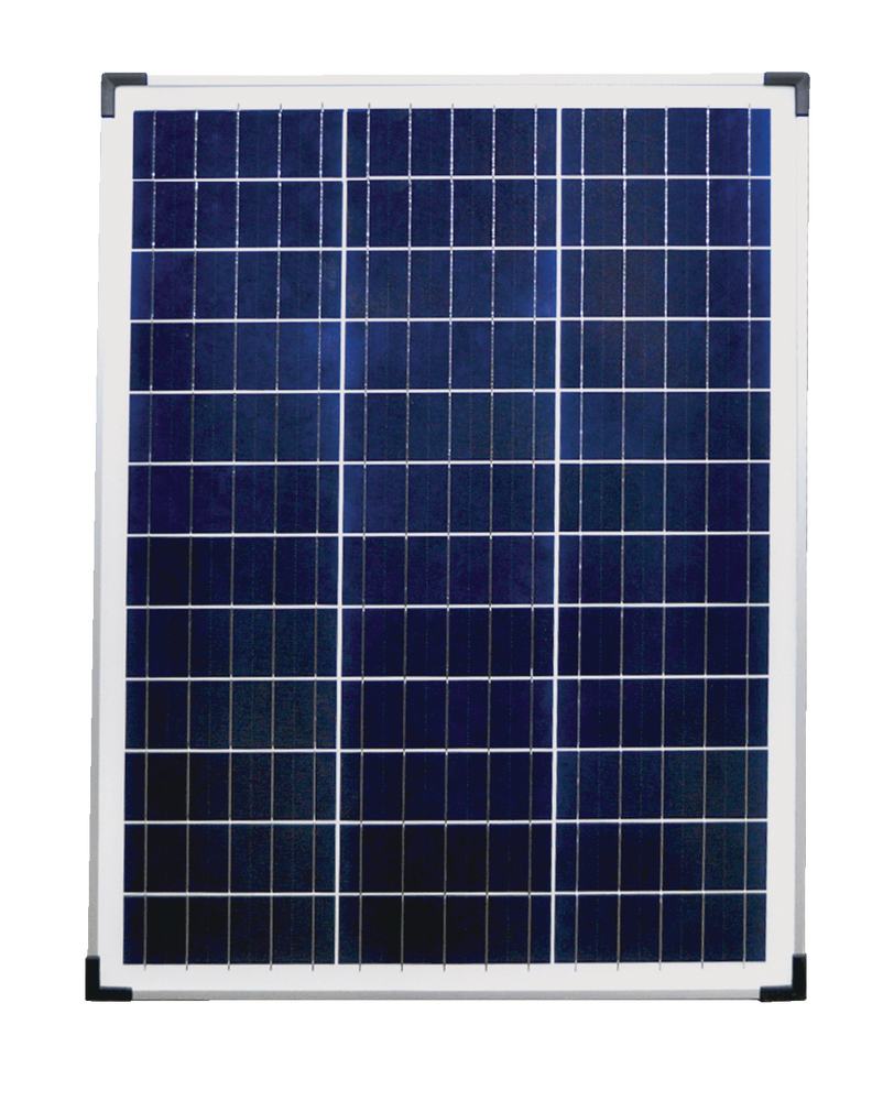 NOMA 50 Watt, 12V Crystalline Solar Panel Kit with Stand and Charge ...
