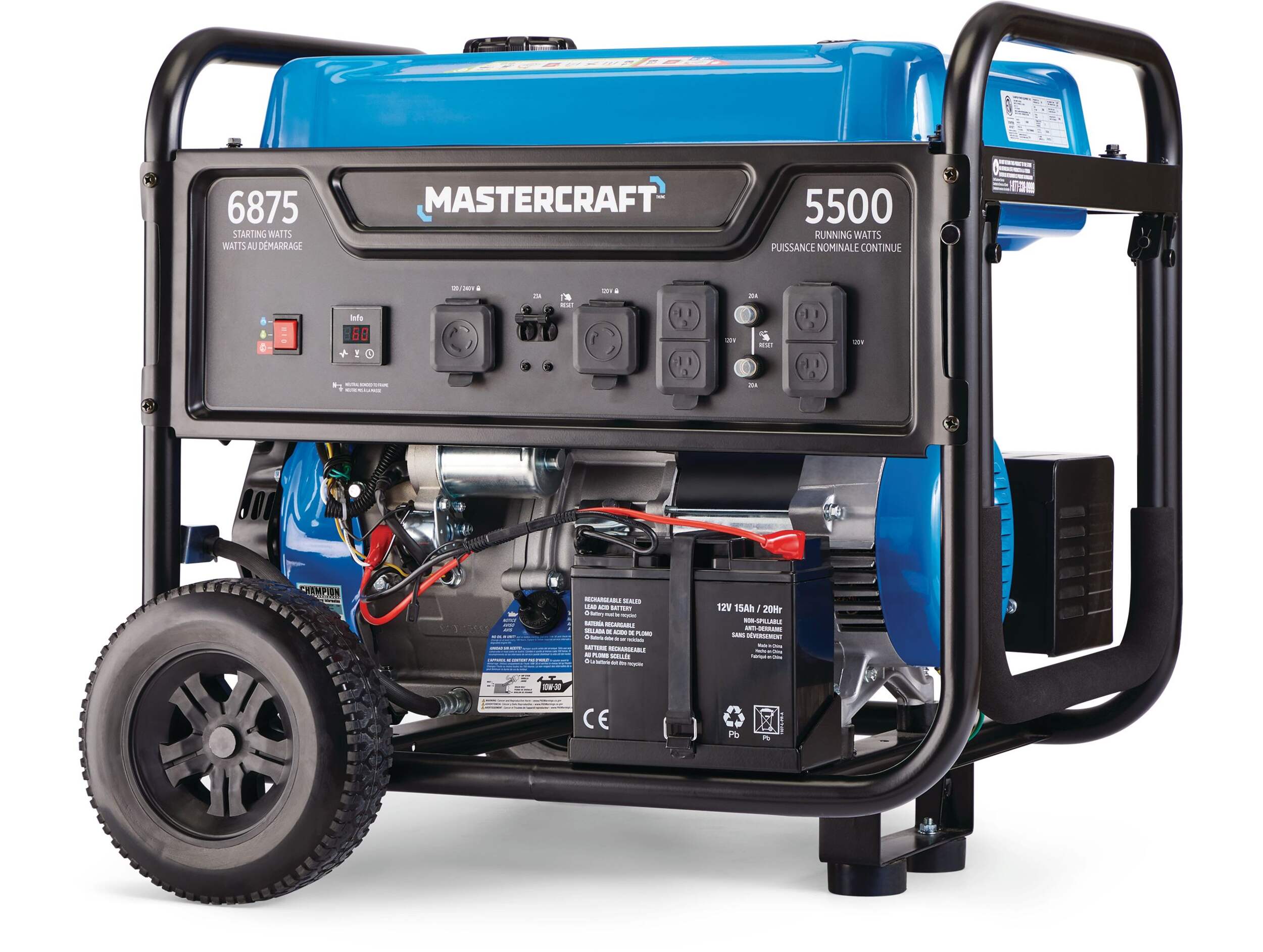 Génératrice portative à cadre ouvert avec démarrage électrique 5500/ ...