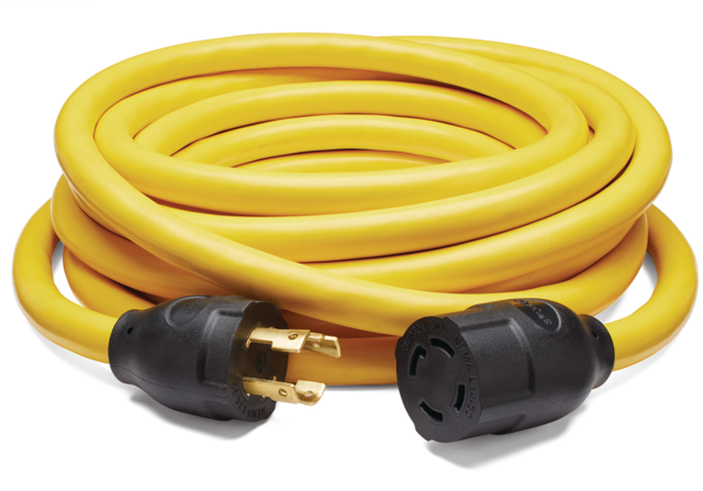 Mastercraft 10AWG, 30A L14-30 Twist Lock Generator Extension Cord, 25 ...