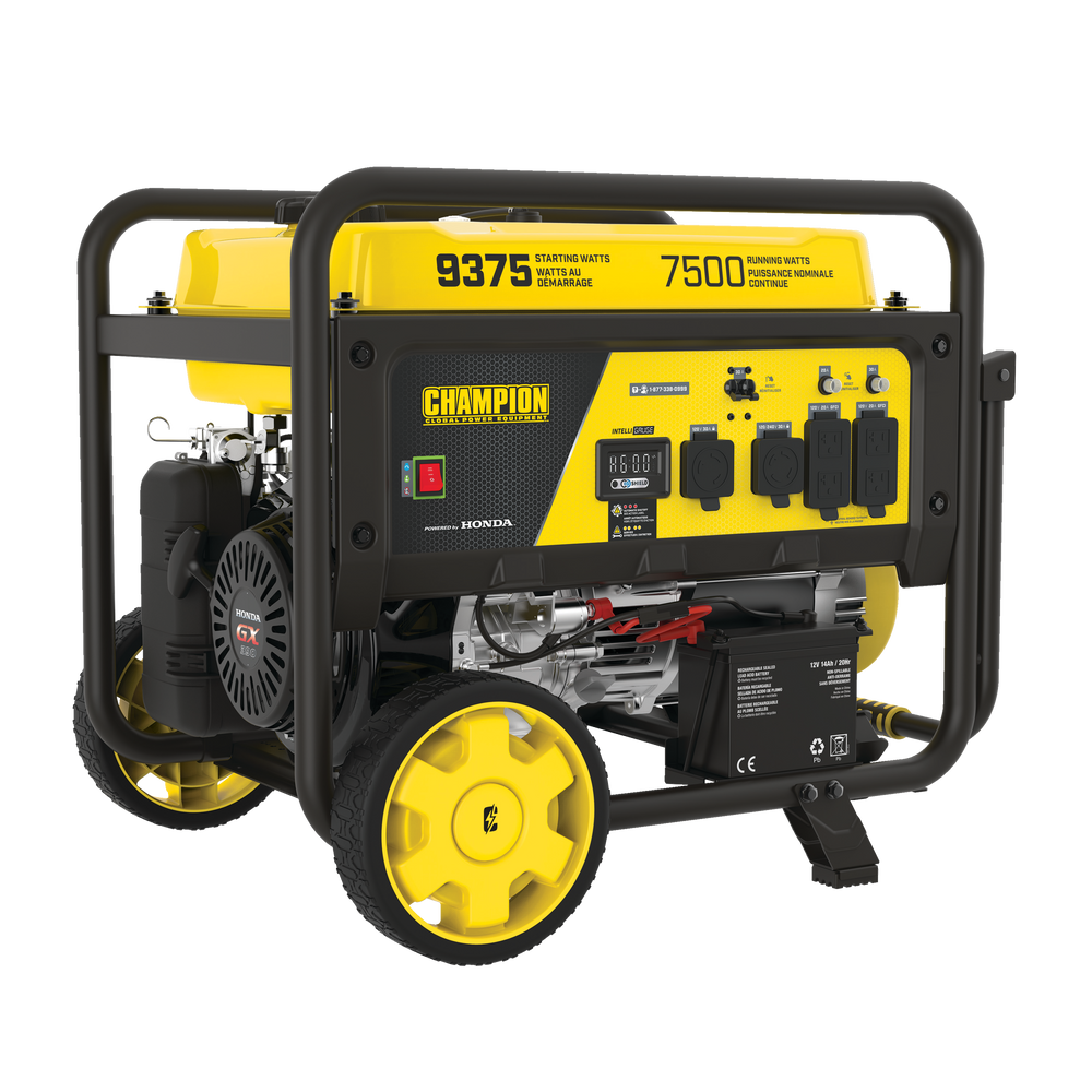 Génératrice portative Champion de 7 500/9 375 W avec moteur Honda et ...