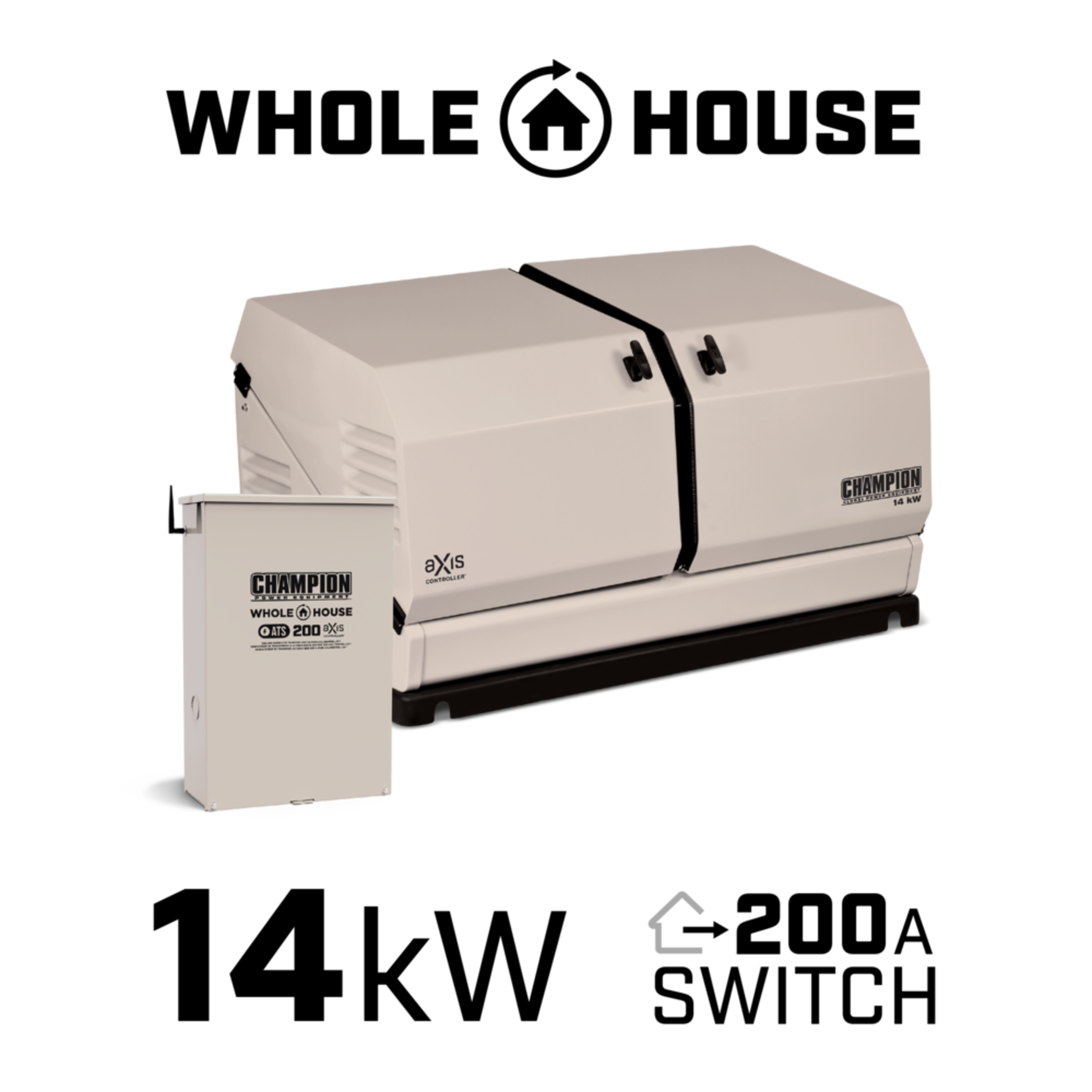 Champion 14-kW aXis Home Standby Generator with 200-Amp Automatic Transfer Switch | Canadian Tire