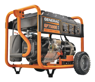 Generac 7500/9375 Watt GP 7500E GP Series Portable Gas Generator ...
