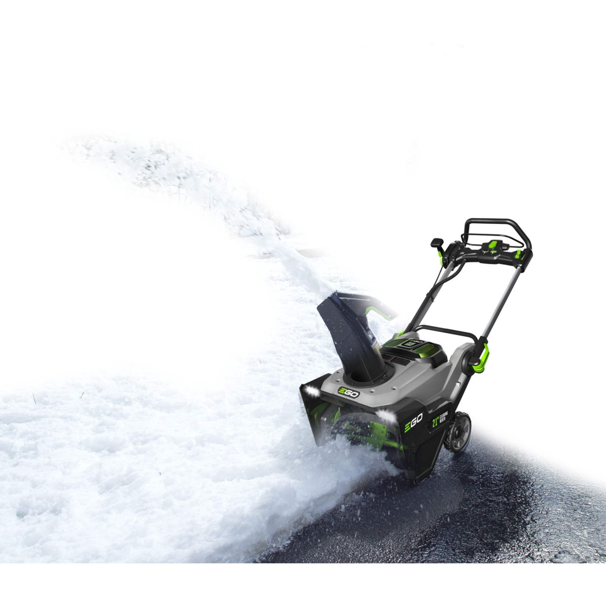 Souffleuse à neige sans fil à 1 phase EGO POWER+ de 56 V, 21 po avec 2 batteries de 4 Ah et ...
