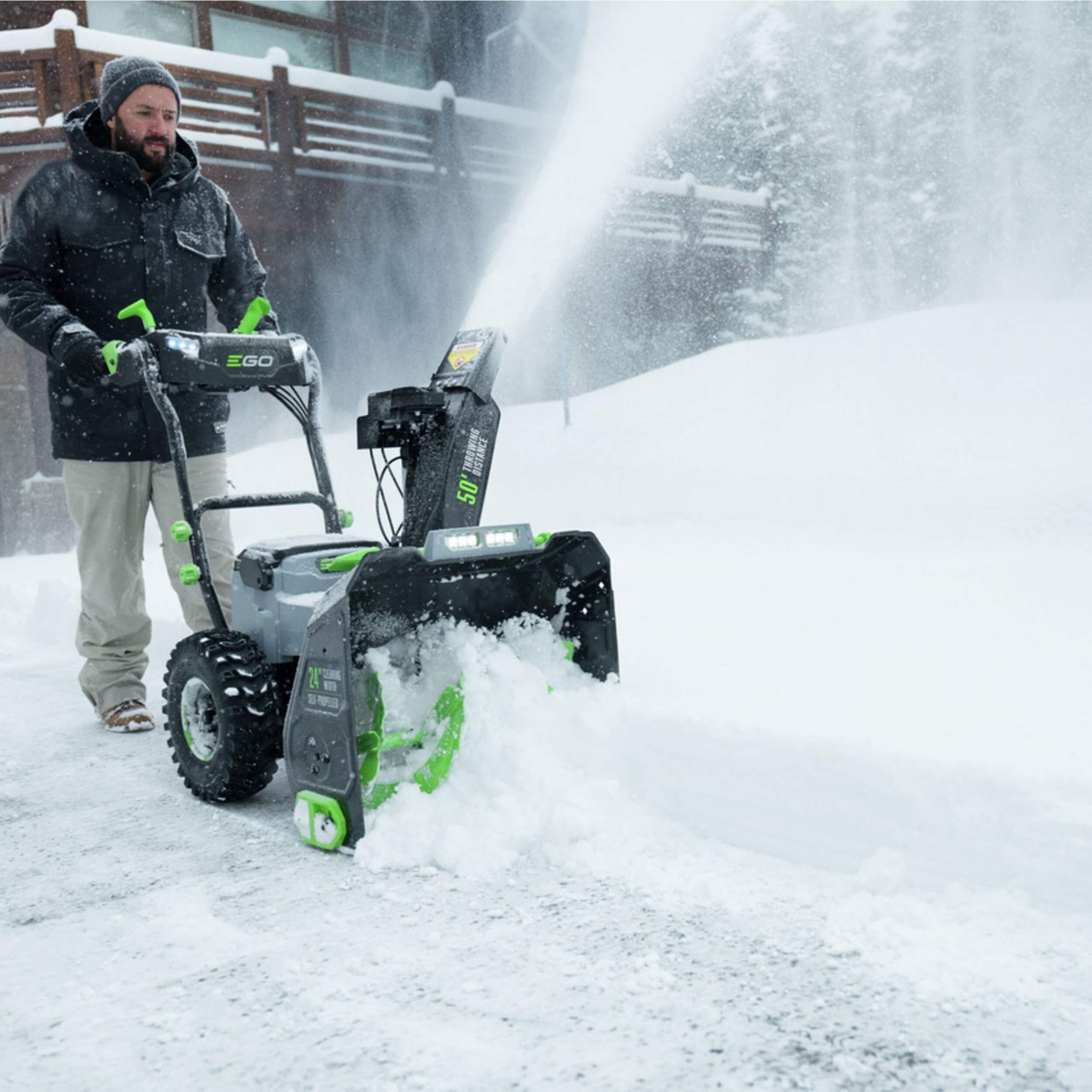 Ego Power Brushless Cordless 24 In Self Propelled 2 Stage Snow Blower
