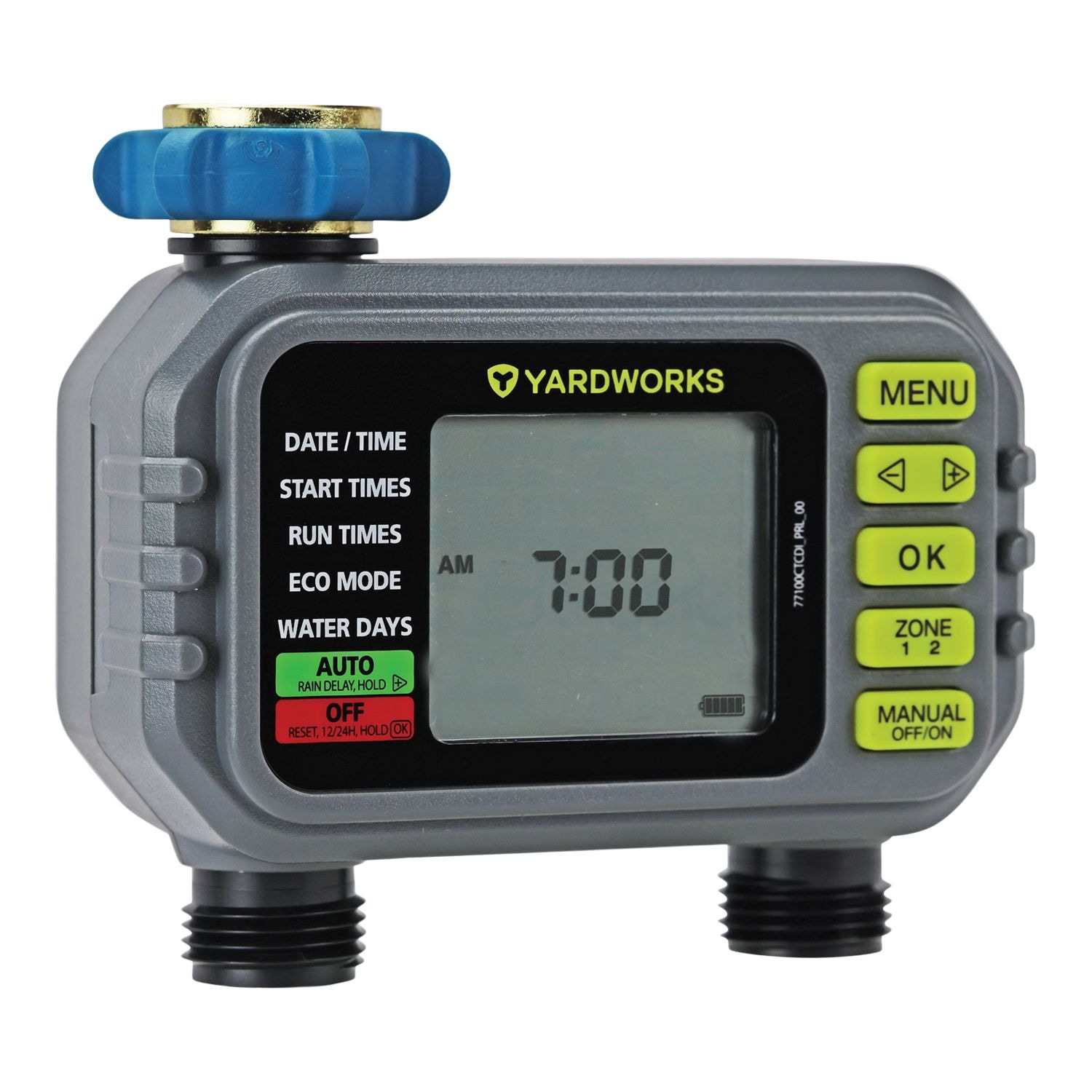Yardworks Dry Seal Programmable Weatherproof Digital Water Timer with ...