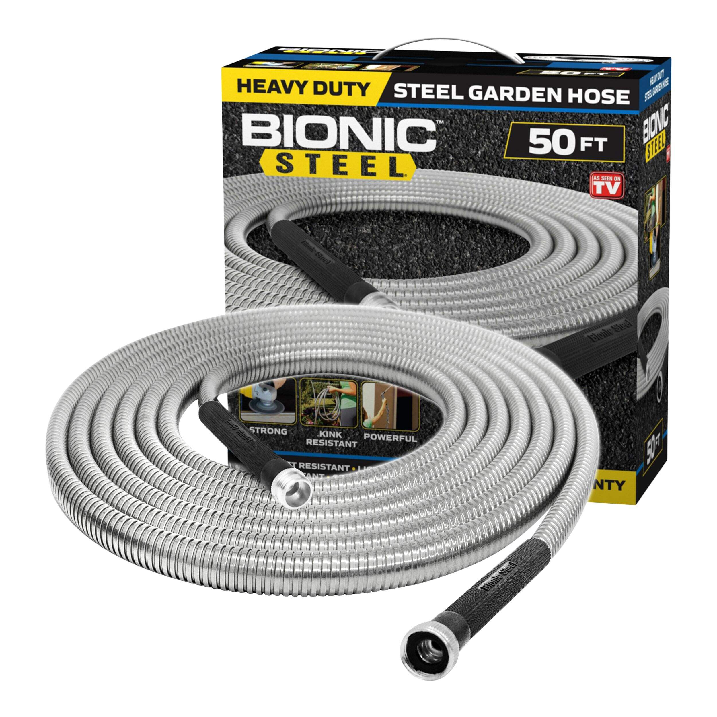 Bionic Pro Commercial Grade 304 Stainless Steel Garden Water Hose With