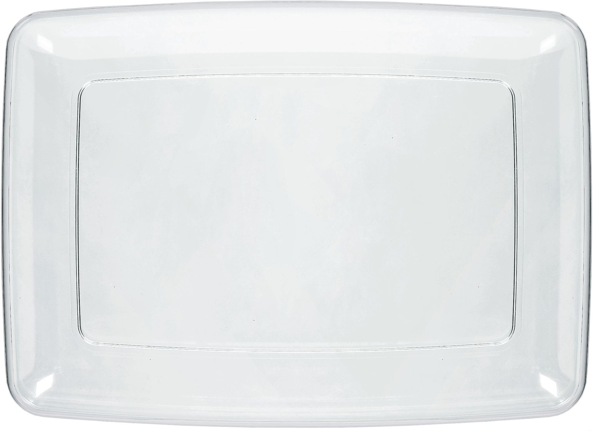 Plastic Rectangular Platter, Clear | Party City